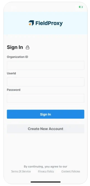 Fieldproxy Mobile app for iOS and Android Devices in 2025